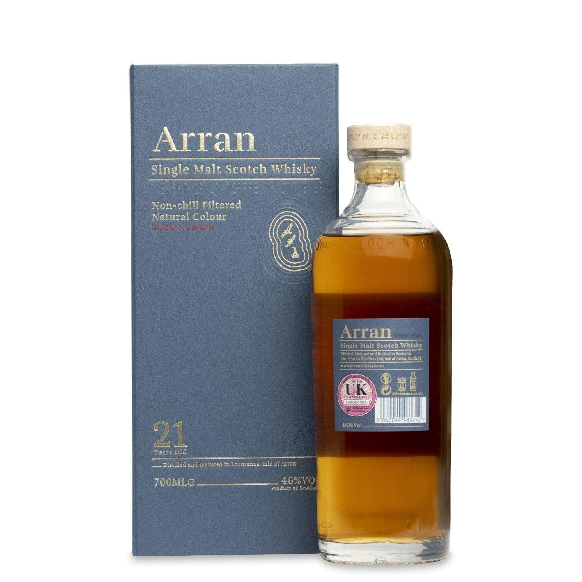 Arran 21 Year Old Island Single Malt Scotch Whisky – JPHA