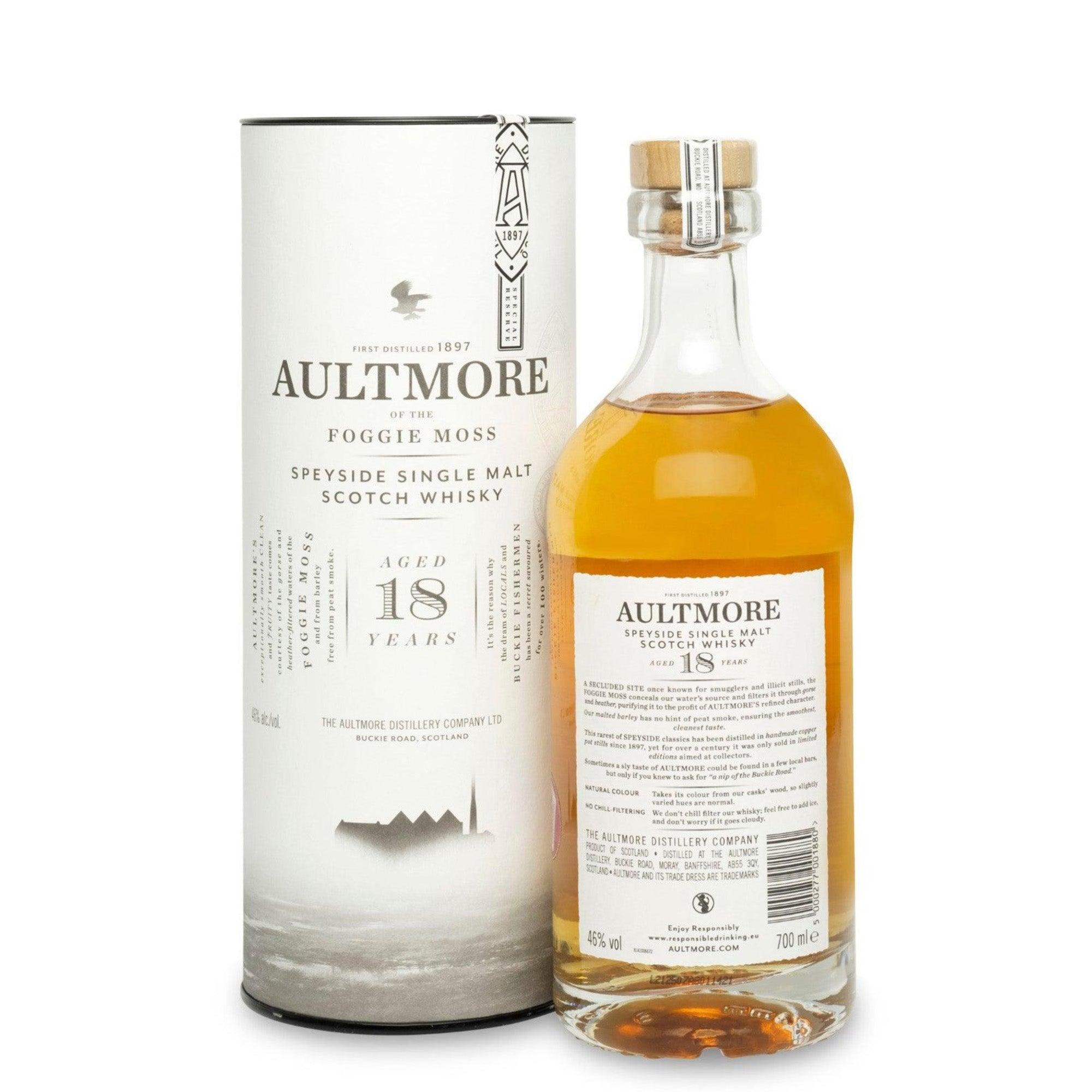 Aultmore 18 Year Old Speyside Single Malt Scotch Whisky – JPHA