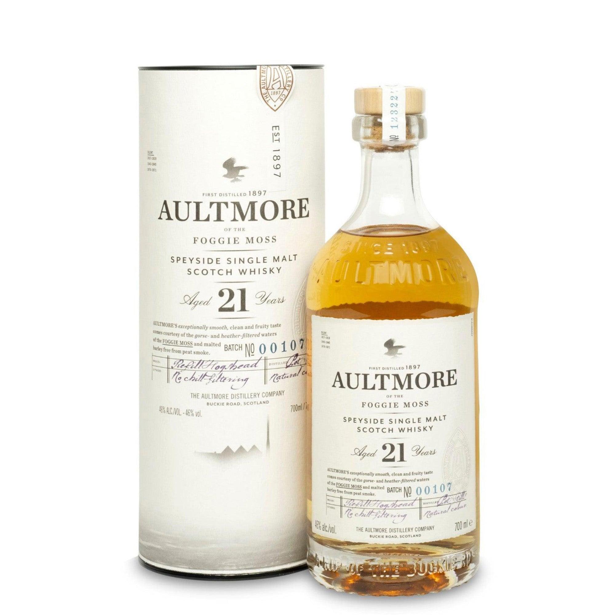 Aultmore 21 Year Old Speyside Single Malt Scotch Whisky – JPHA