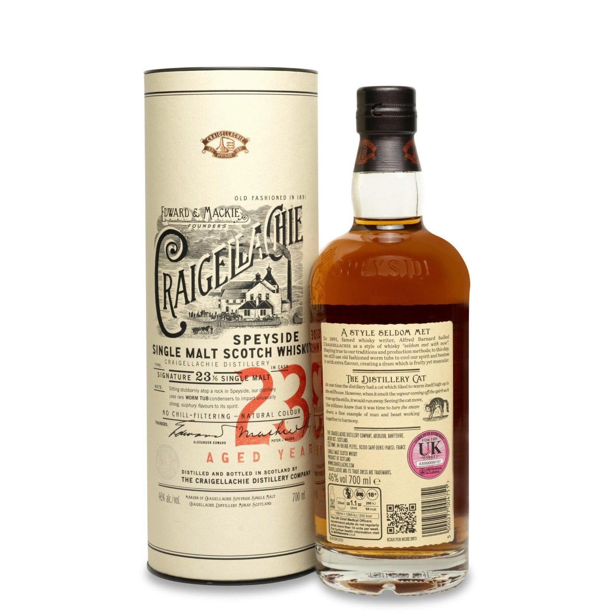 Craigellachie 23 Year Old Speyside Single Malt Scotch Whisky – JPHA