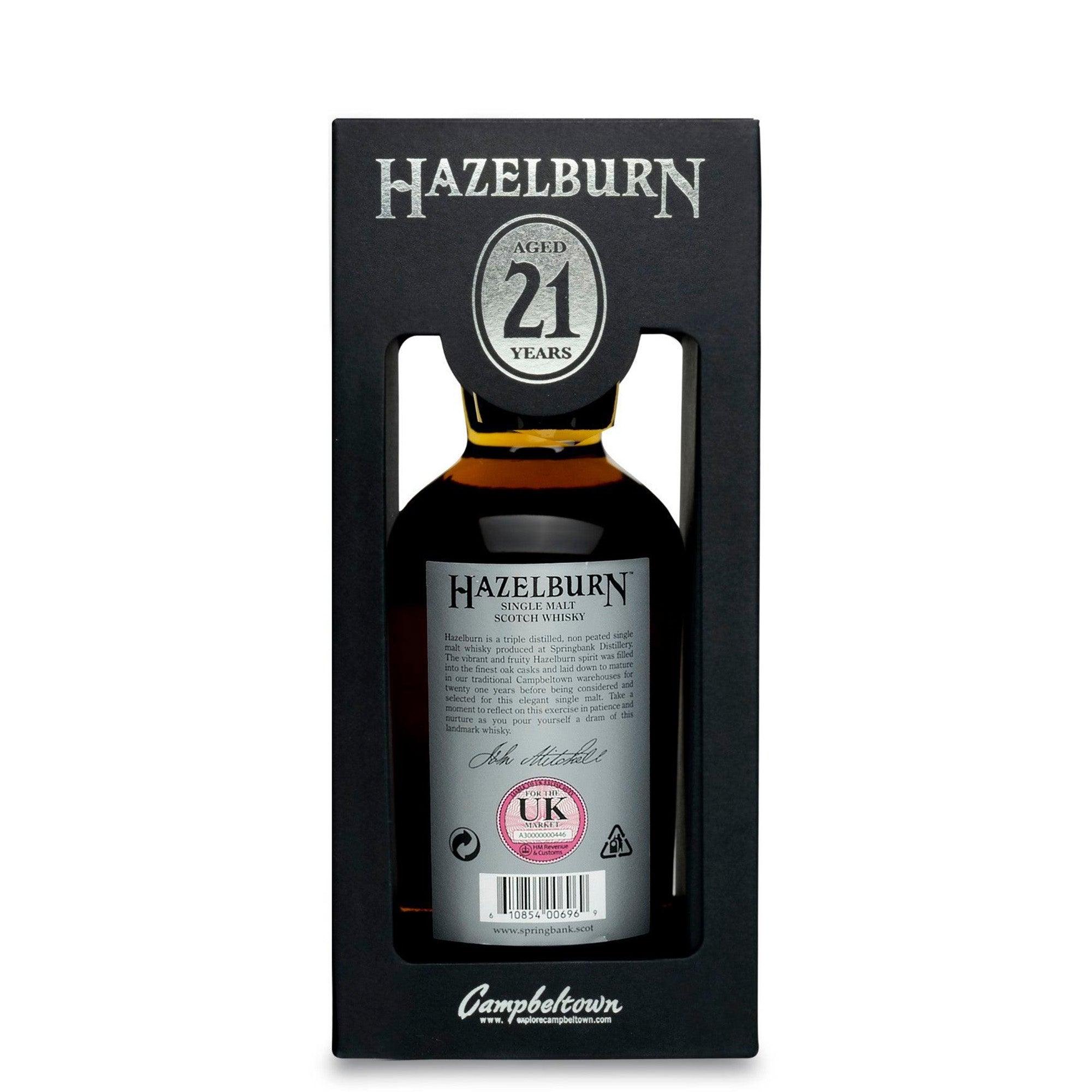Hazelburn 21 Year Old (2023 Release) Campbeltown Single Malt Scotch ...