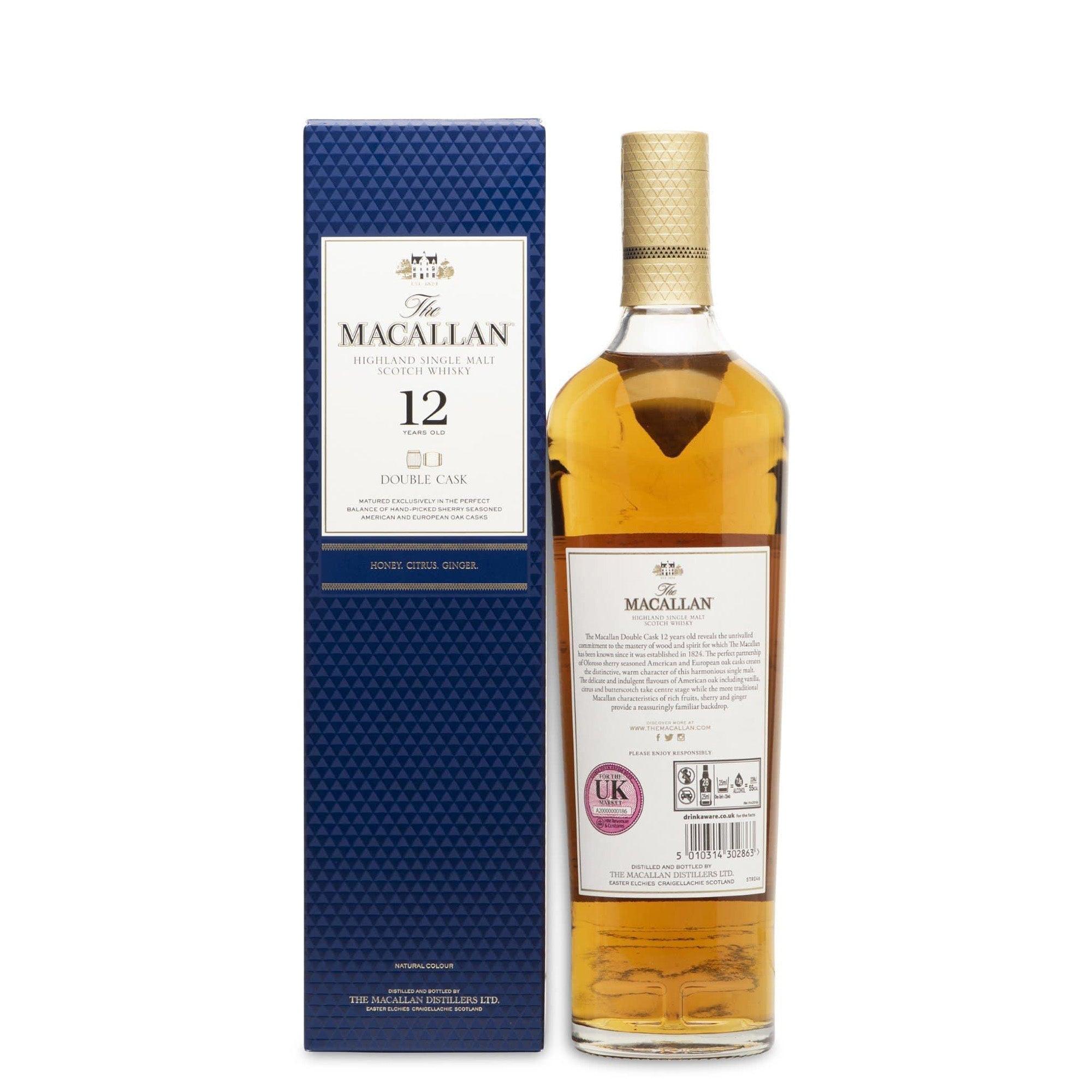 Macallan 12 Year Old Double Cask Speyside Single Malt Scotch Whisky – JPHA