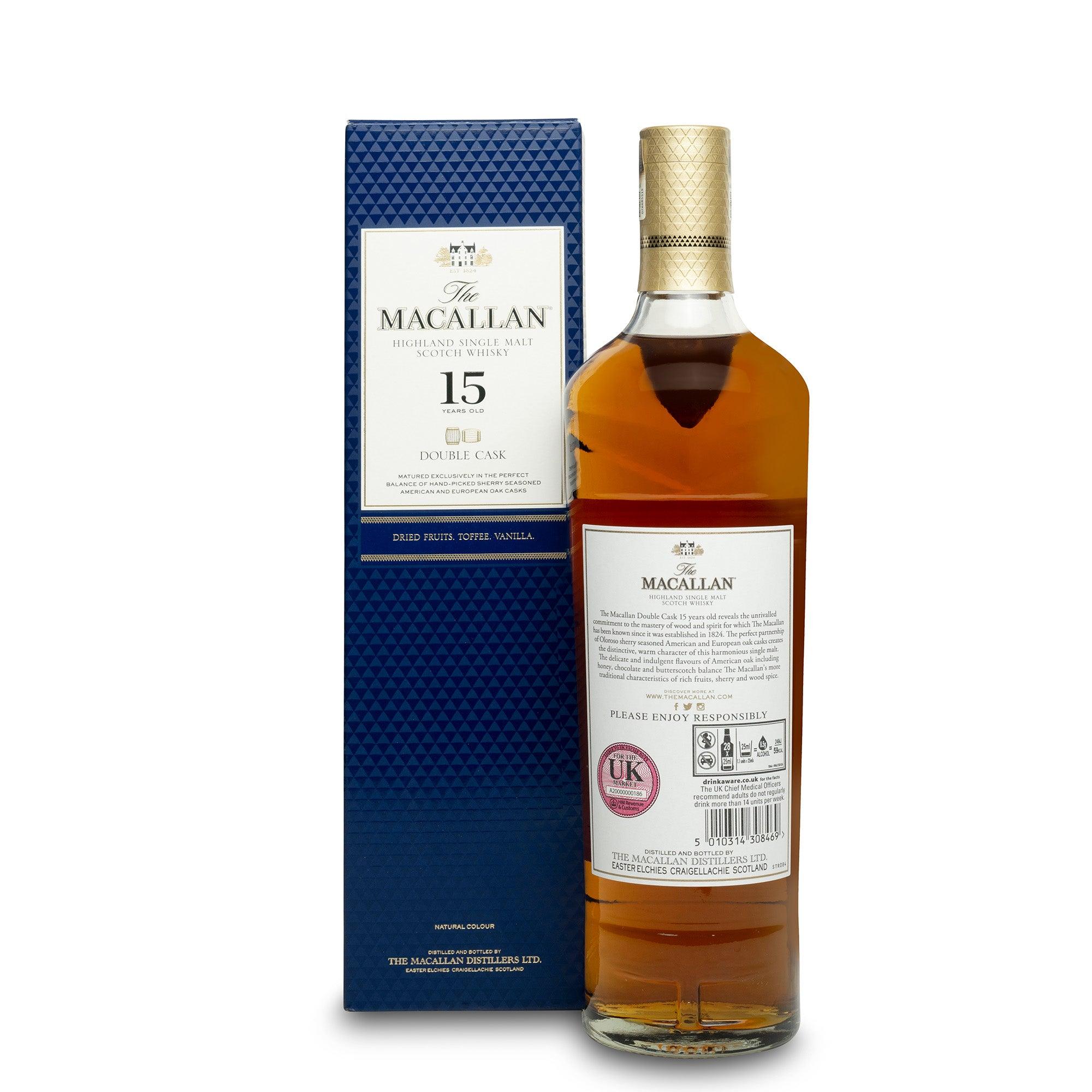 Macallan 15 Year Old Double Cask Speyside Single Malt Scotch Whisky – JPHA