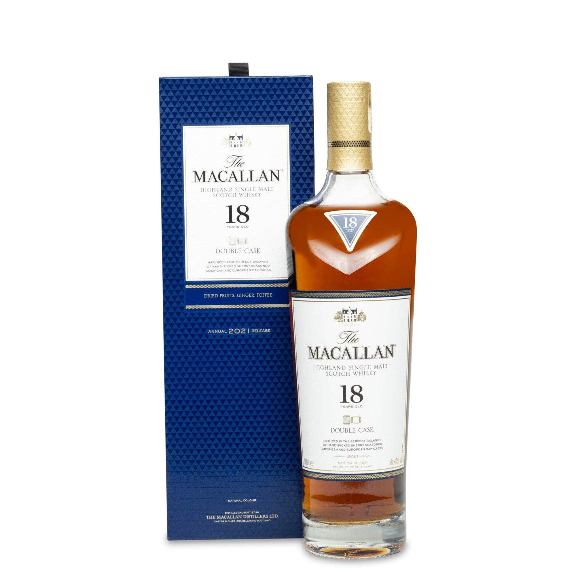 Macallan 18 Year Old Double Cask (2021 Release) Speyside Single Malt Scotch Whisky – JPHA