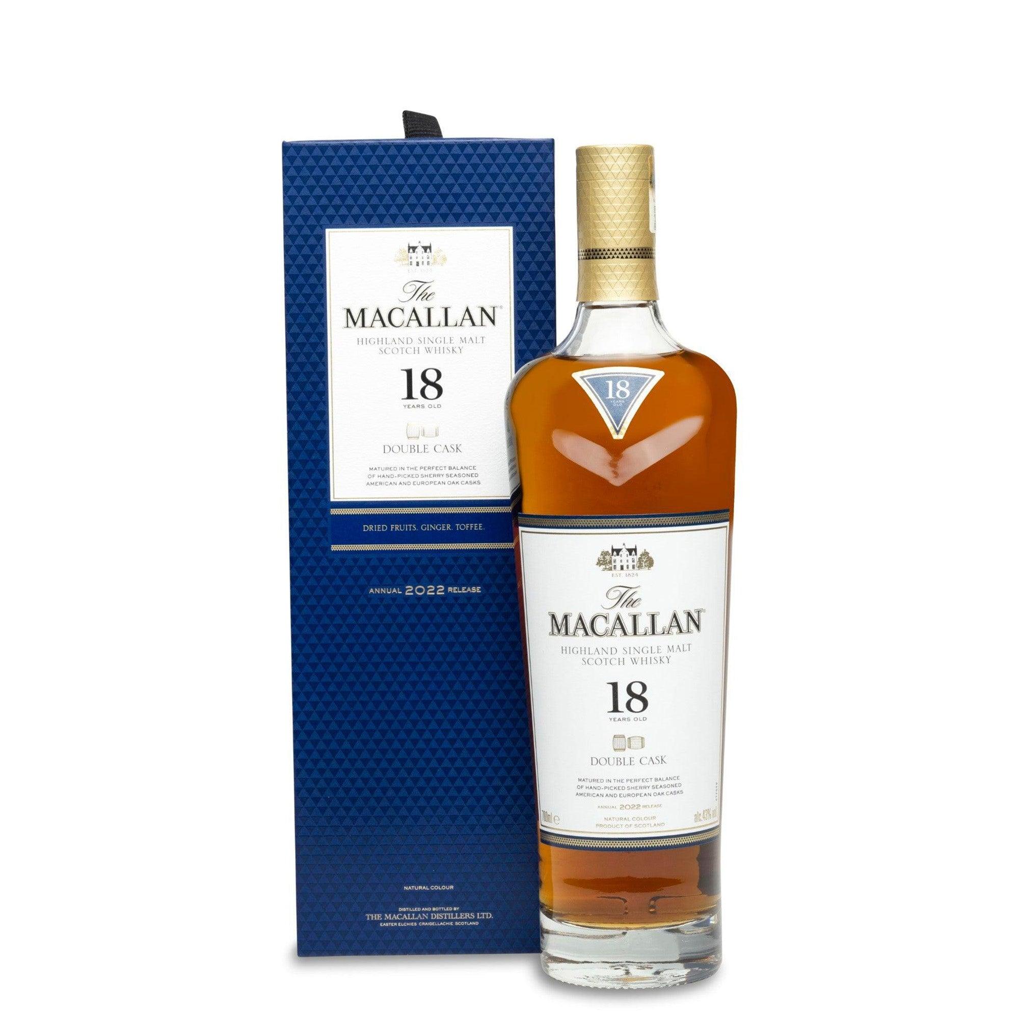 Macallan 18 Year Old Double Cask (2022 Release) Speyside Single Malt Scotch Whisky – JPHA