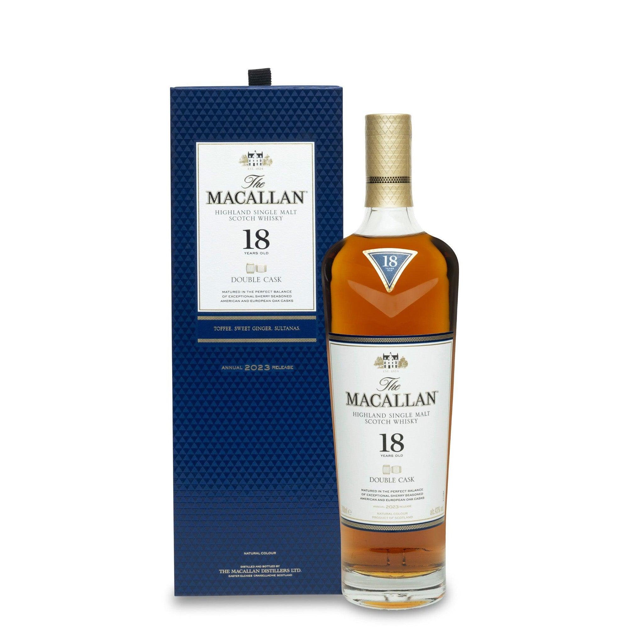Macallan 18 Year Old Double Cask (2023 Release) Speyside Single Malt Scotch Whisky – JPHA