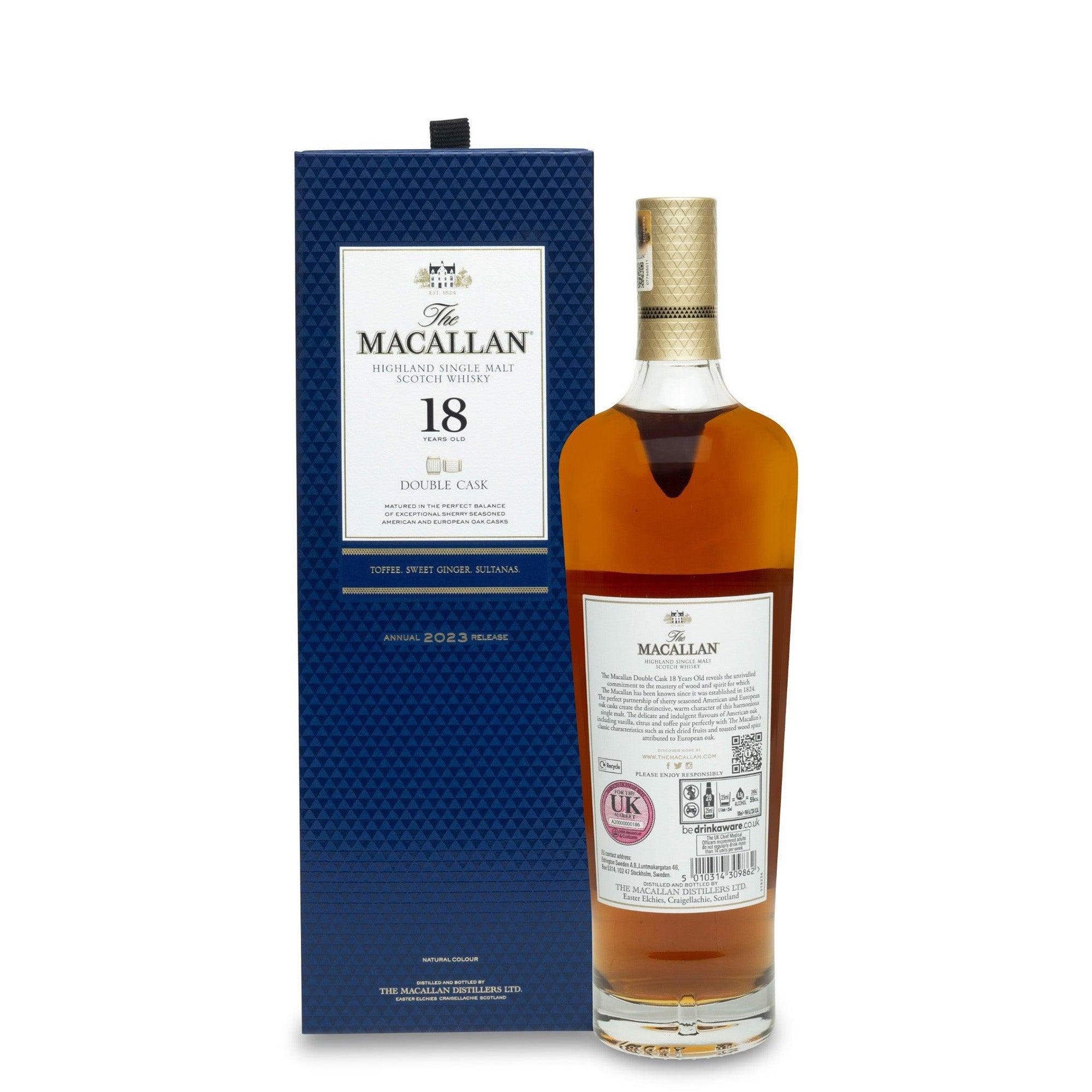 Macallan 18 Year Old Double Cask (2023 Release) Speyside Single Malt Scotch Whisky – JPHA