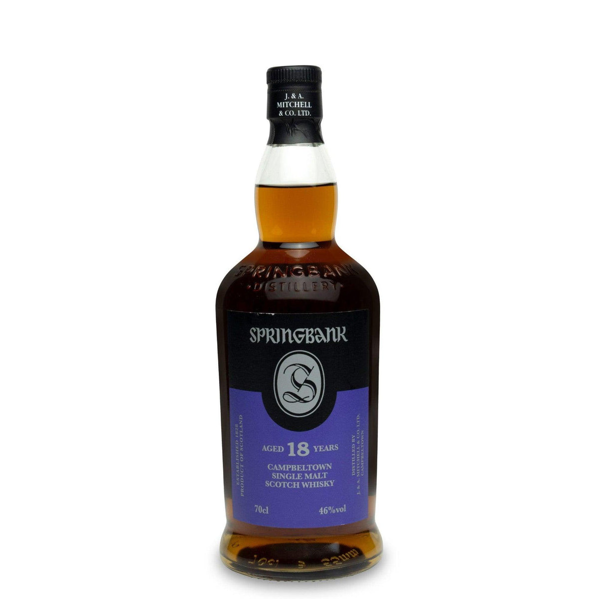 Springbank 18 Year Old Campbeltown Single Malt Scotch Whisky — JPHA