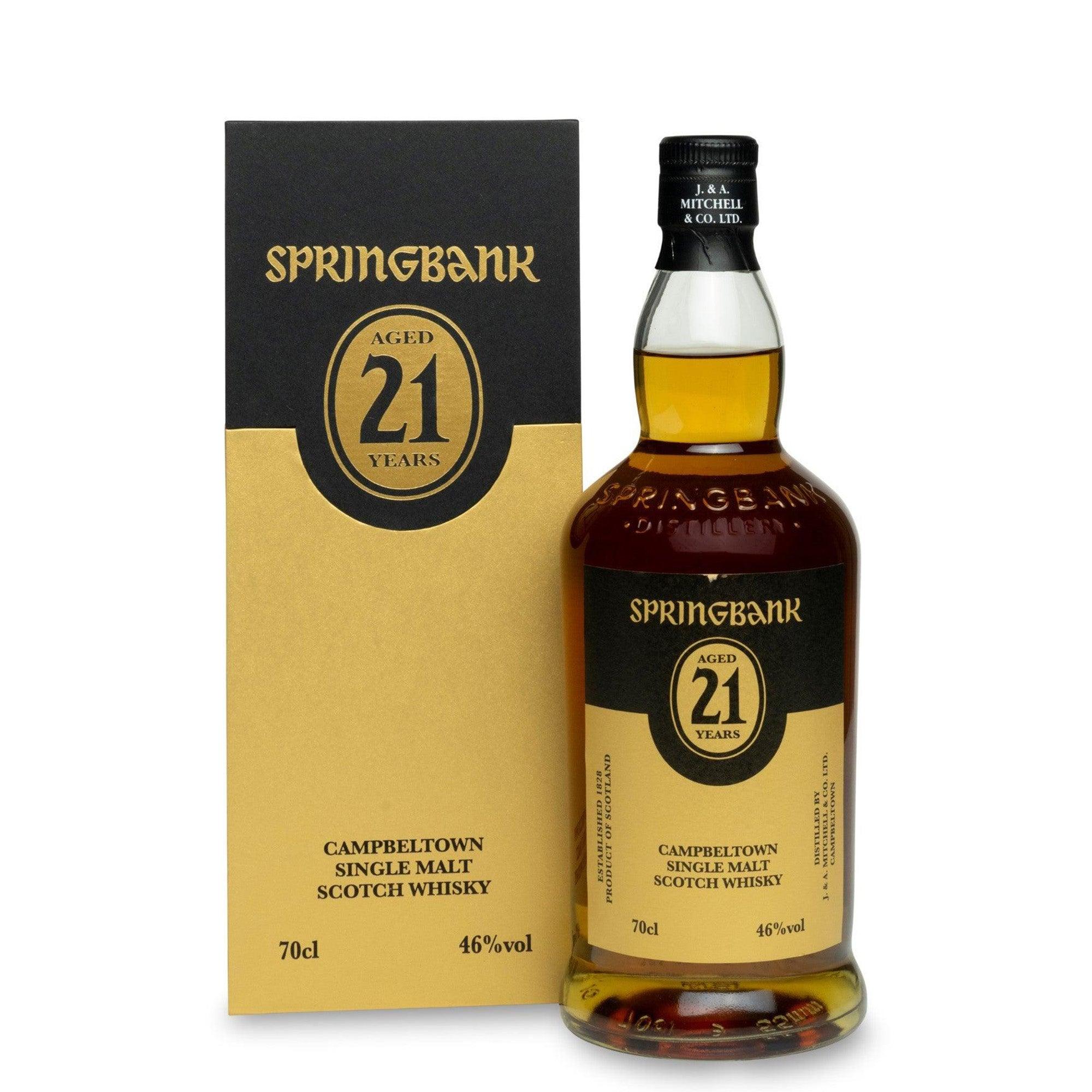 Springbank 21 Year Old Campbeltown Single Malt Scotch Whisky – JPHA